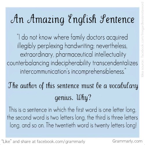 An amazing english sentence | Daily Vowel Movements