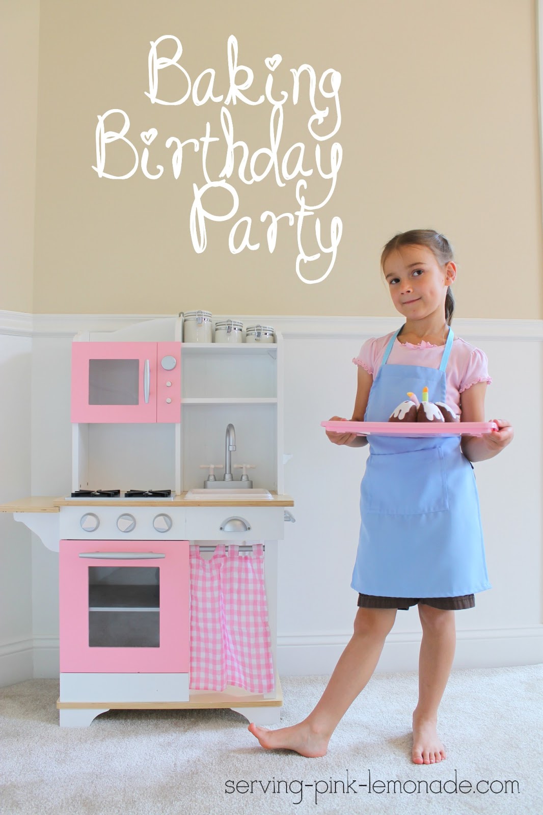 Serving Pink Lemonade: Baking Birthday Party
