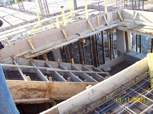 Proceso de Construcción de gradas o escaleras