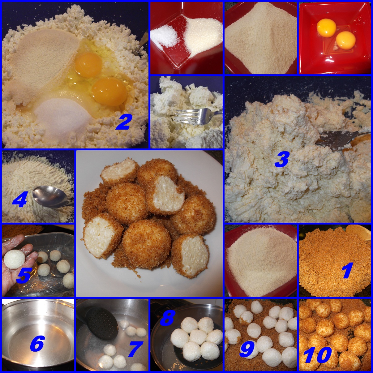 cocinar y hablar de todo : Bolas de queso con pan rallado