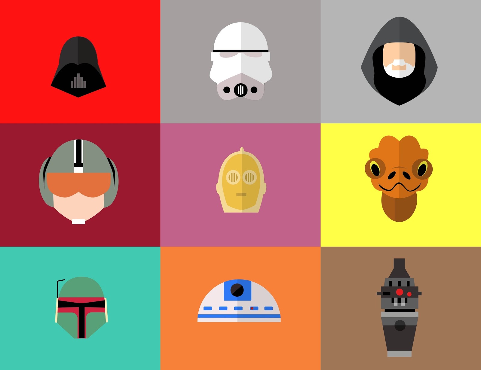 FLAT DESIGN SET: STAR WARS ~ Titis Widiati