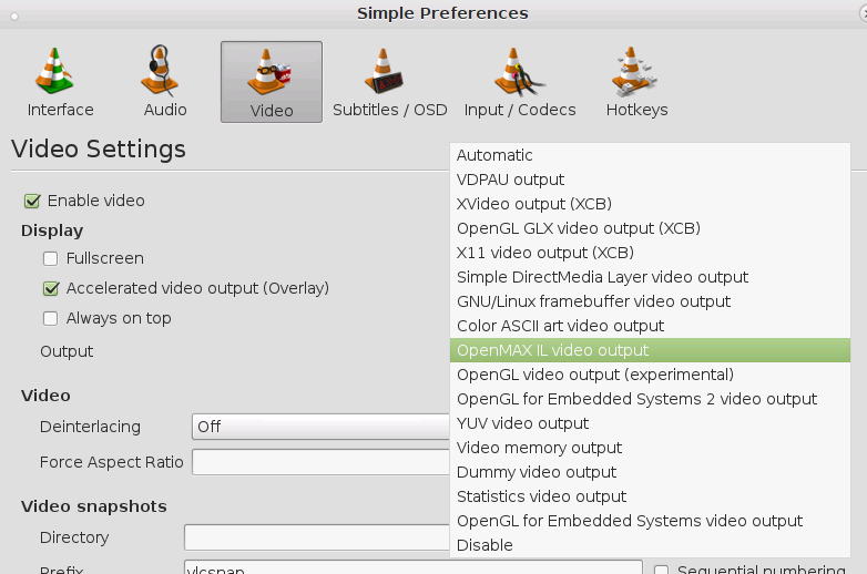 Raspberry Pi 3のRaspbianでハードウエア支援が使えるVLCをビルドする