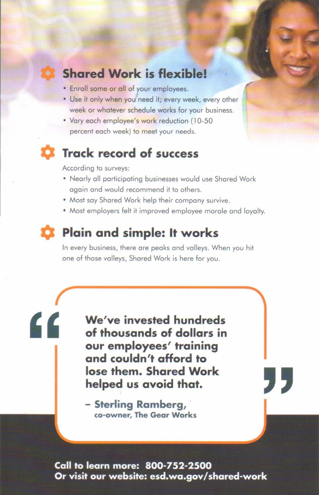 Rainier Lions Club: WA Employment Security Department: Shared Work ...