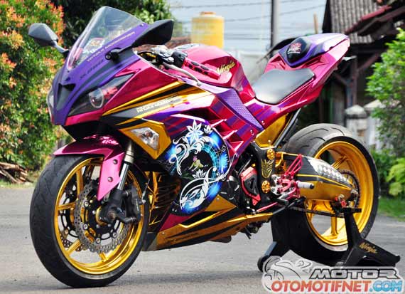 Foto Modifikasi Ninja 250 Fi Full Color 2015