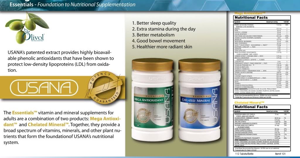 USANA Me: USANA ESSENTIALS - Top Rated Multivitamins