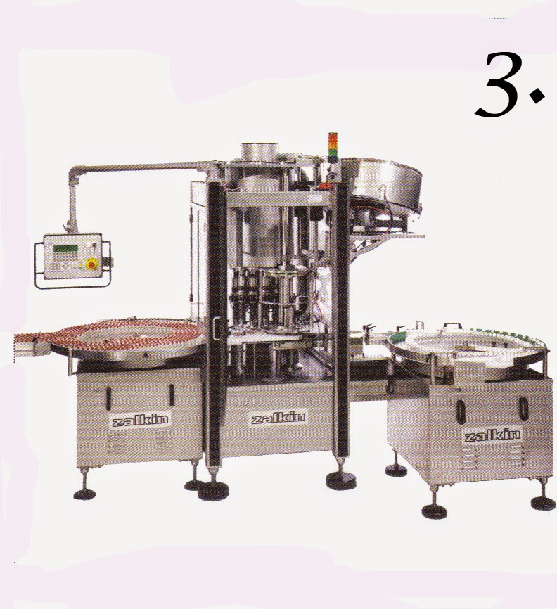 Machine capping group, services.: Rotary capping machine small version.