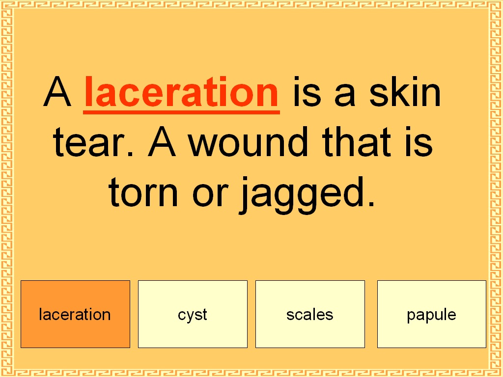 Student Survive 2 Thrive: Free Medical Terminology Practice Test: Skin ...