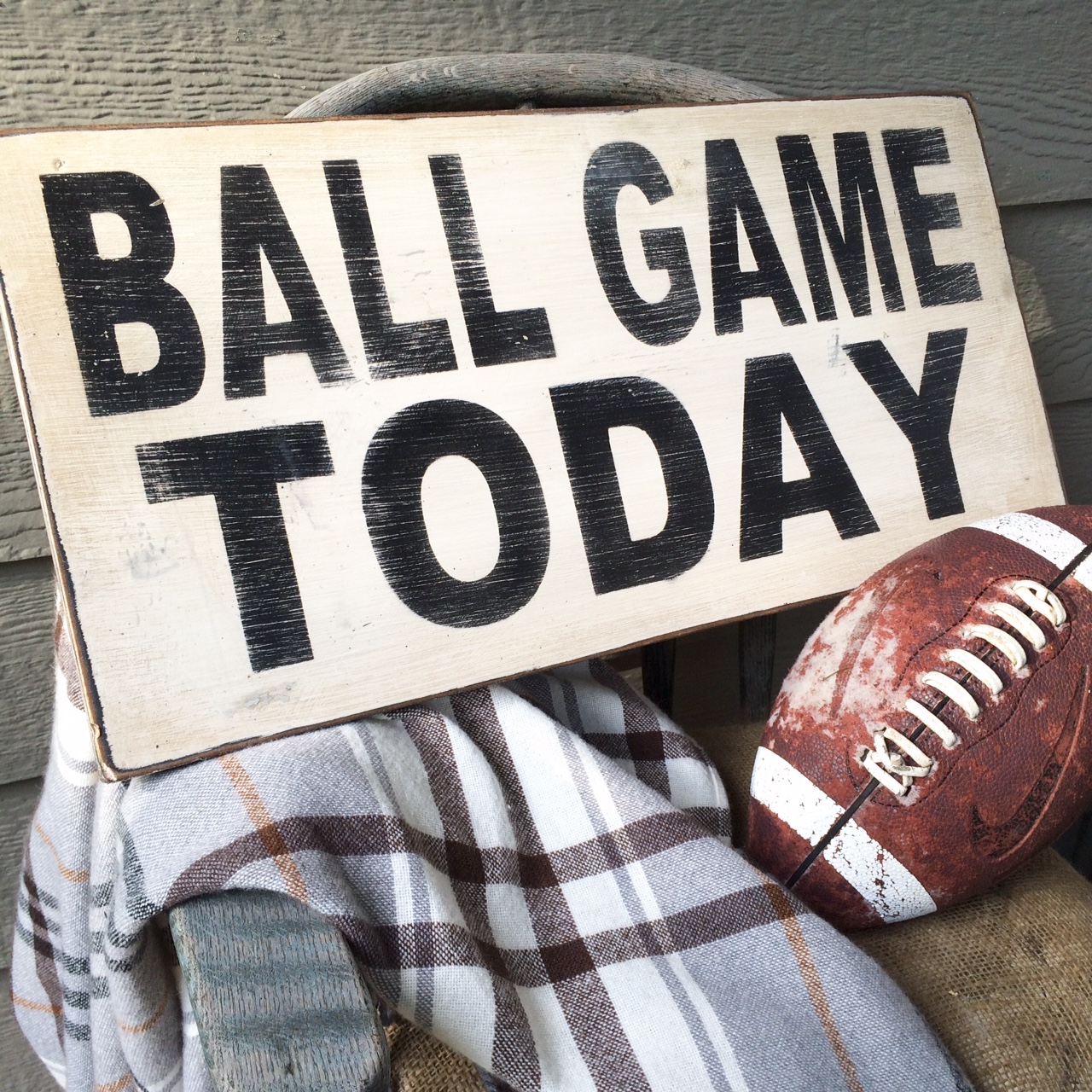 Little Farmstead: Ball Game Today {Farmhouse Sign}