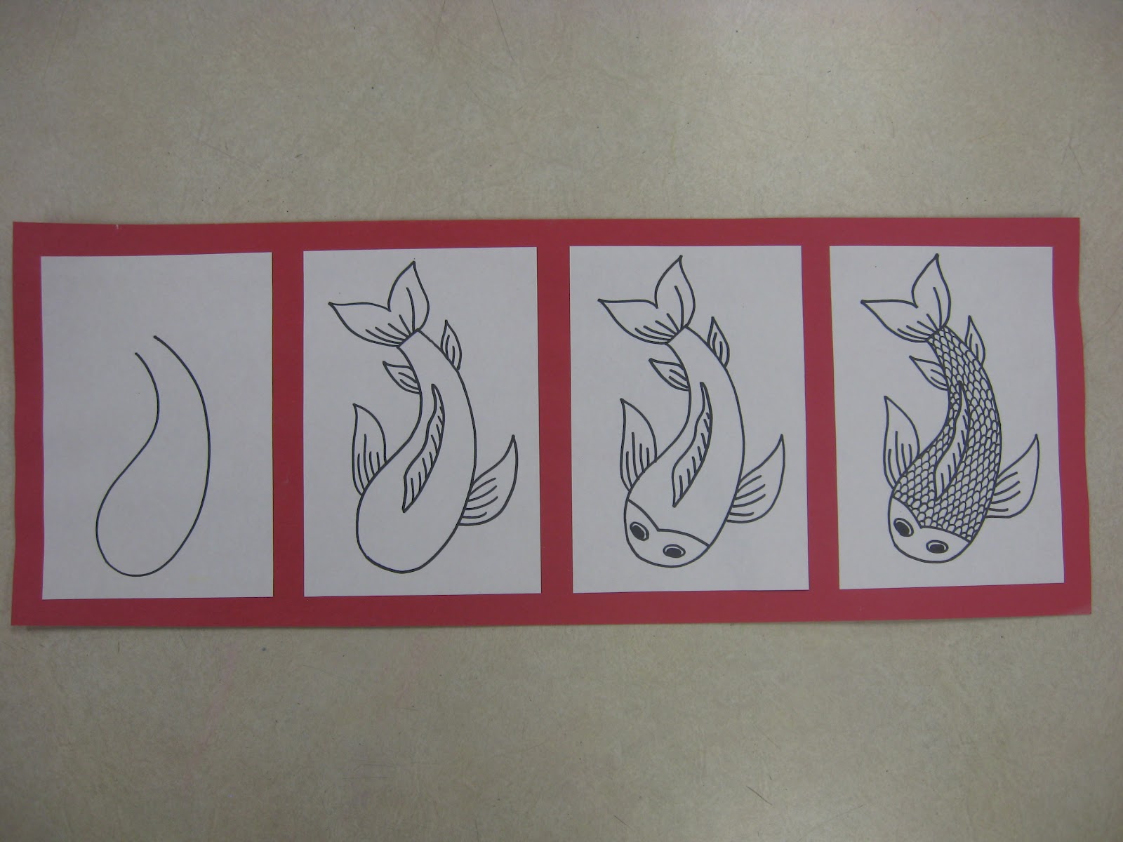 Miss Young's Art Room: 6th Grade Koi Fish Printmaking