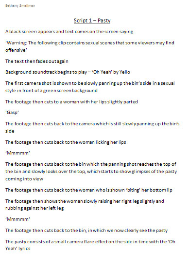 Unit 21: Understanding Video Technology: Task 3 - Production and Pre ...