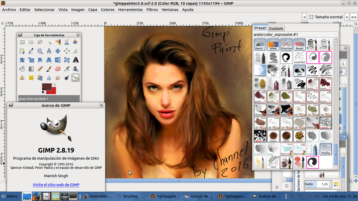 Gimp Tutoriales: Gimp Painter 2.8