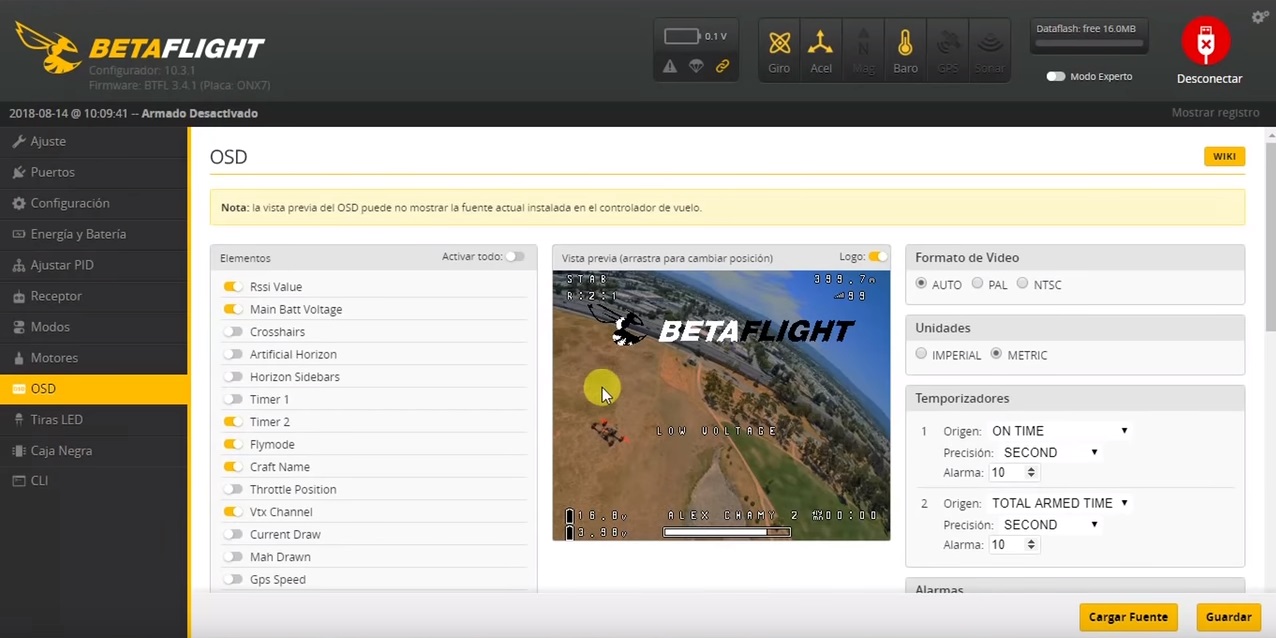 Guía Drone: Betaflight