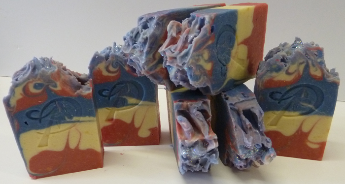 PURO SOAPS: RED, WHITE & BLUE - LADY GREY NATURAL SOAP