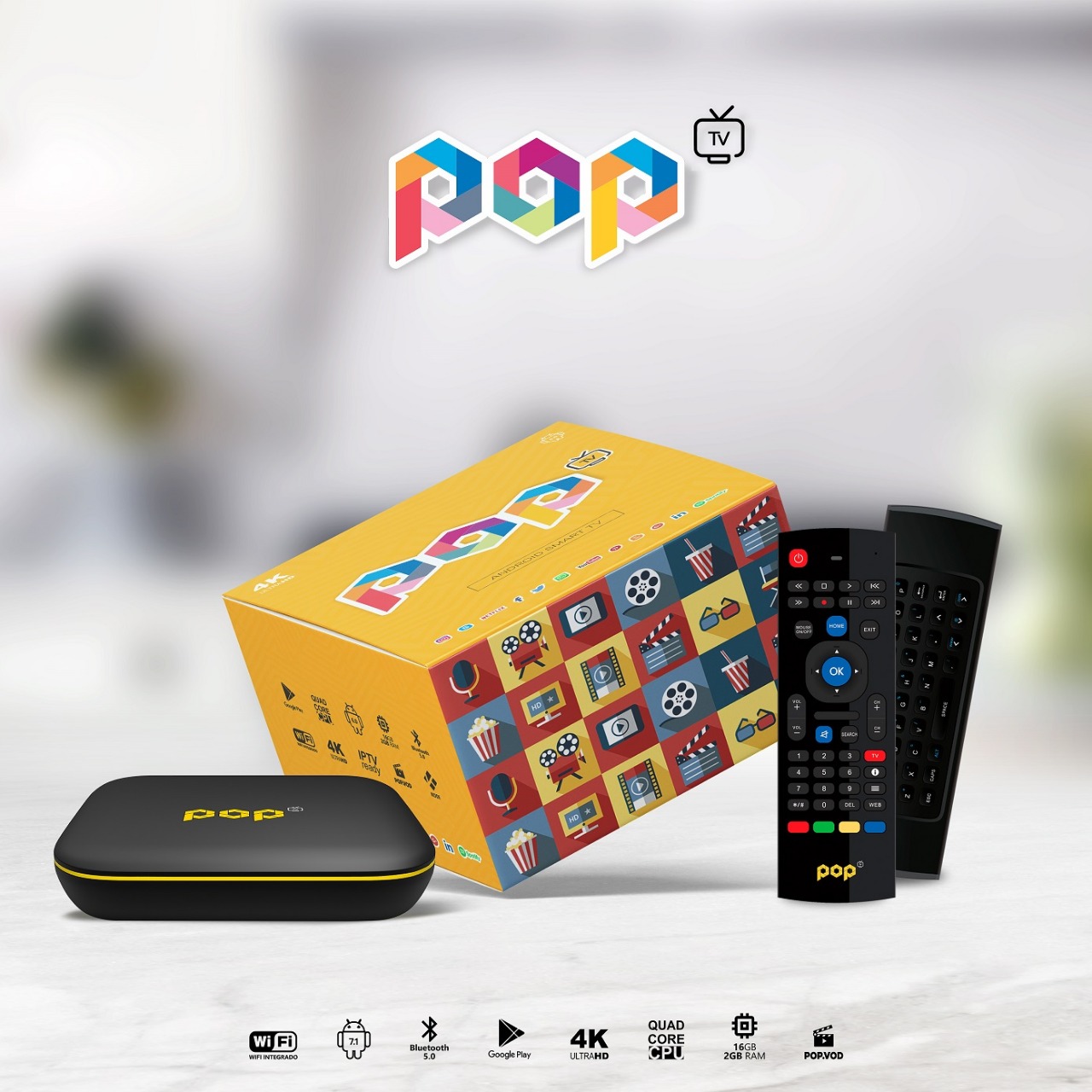 POP TV STREAMING BOX ANDROID NÃO NECESSITA DE ANTENAS LANÇAMENTO ...