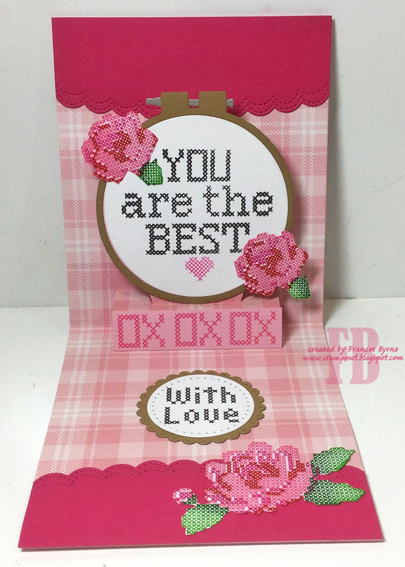 StampOwl's Studio: Stitched Roses With Love