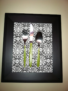 Paint Ideas: Flatware Framed Art for your Kitchen!