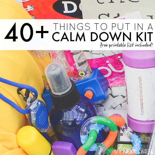 40+ Things to Put in a Calm Down Kit for Kids {Free Printable} | And ...