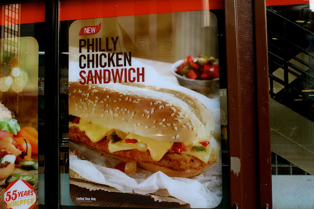 An Immovable Feast: Fast Food Review: Burger King Philly Chicken Sandwich