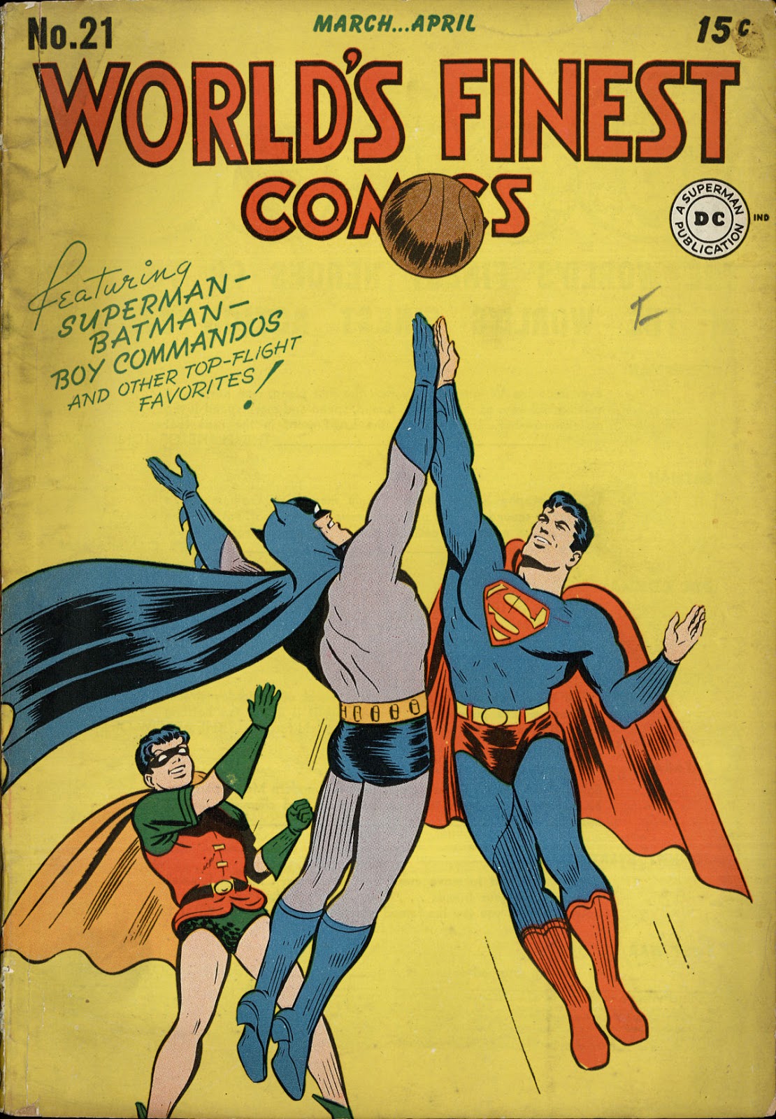 The World's Finest Blog: World's Finest # 21-March/April-1946