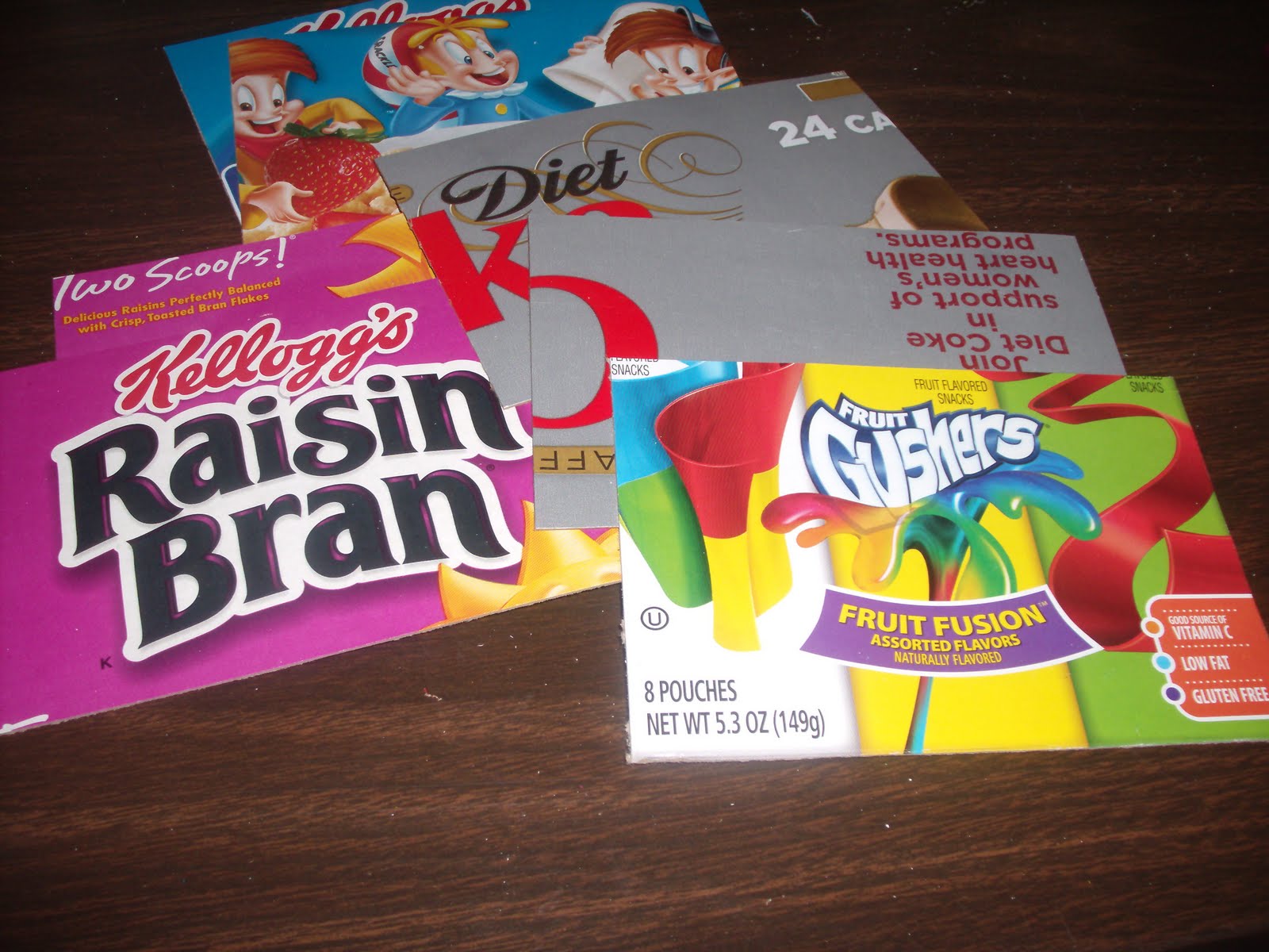 Vicki's Vault: Cereal Box Craft - Postcard
