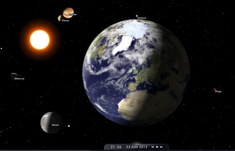 News of information technology: Online 3D Model of our Solar System.