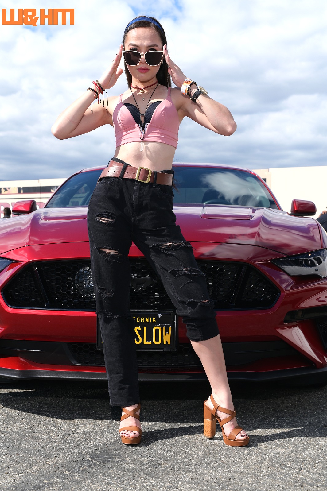 Arnee Mory, working with Racewars Model Lounge company at the 2020 ...