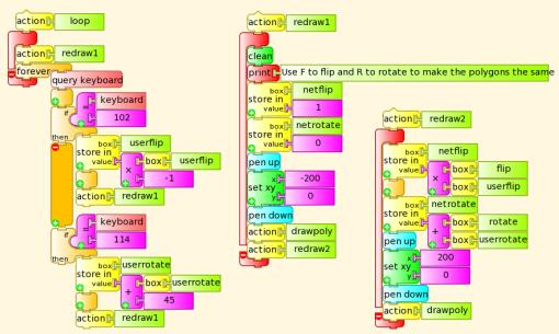 Tony Forster: Turtle flip and rotate, 4th grade maths