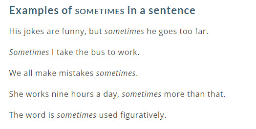 Разница между Some time, Sometime, Sometimes : Английский язык в ситуациях