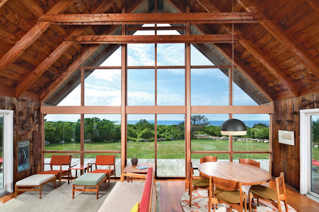 Beautiful Prefab A-Frame House by Jens Risom, Rhode Island: Prefab ...