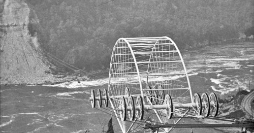 daily timewaster: First crossing of cable car over Niagara Falls August ...