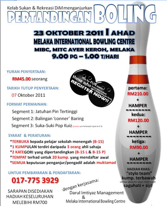 Kelab Sukan & Rekreasi DiM: cara mudah main BOLING