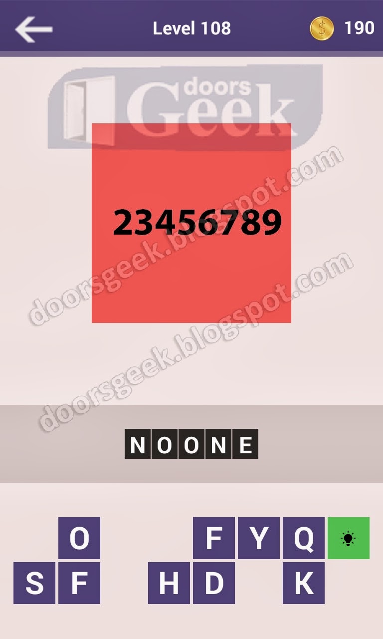 Fun Ways to Think - Level 108 ~ Doors Geek