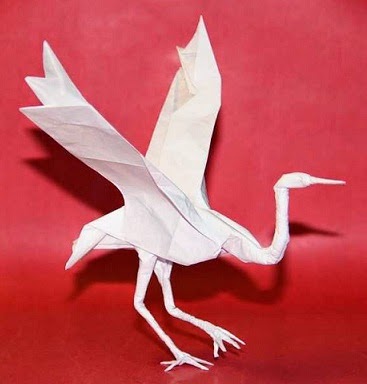 origami stork ~ easy origami instructions for kids crafts