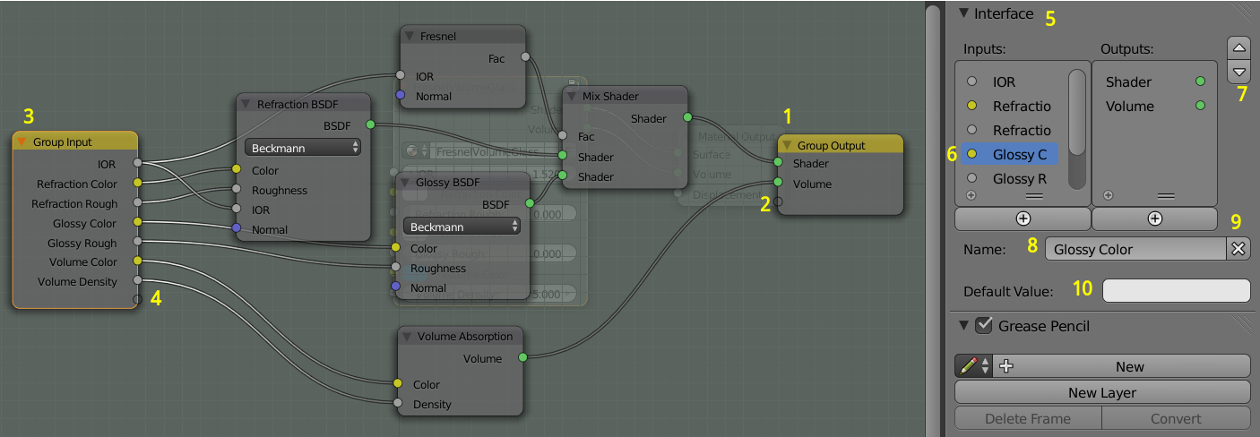 Blender 2.71 : 節點群組 Node Groups