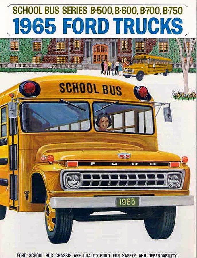 transpress nz: 1965 Ford School Bus chassis brochure cover