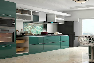 Aesthetic Designed Modular Kitchen & Wallpapers