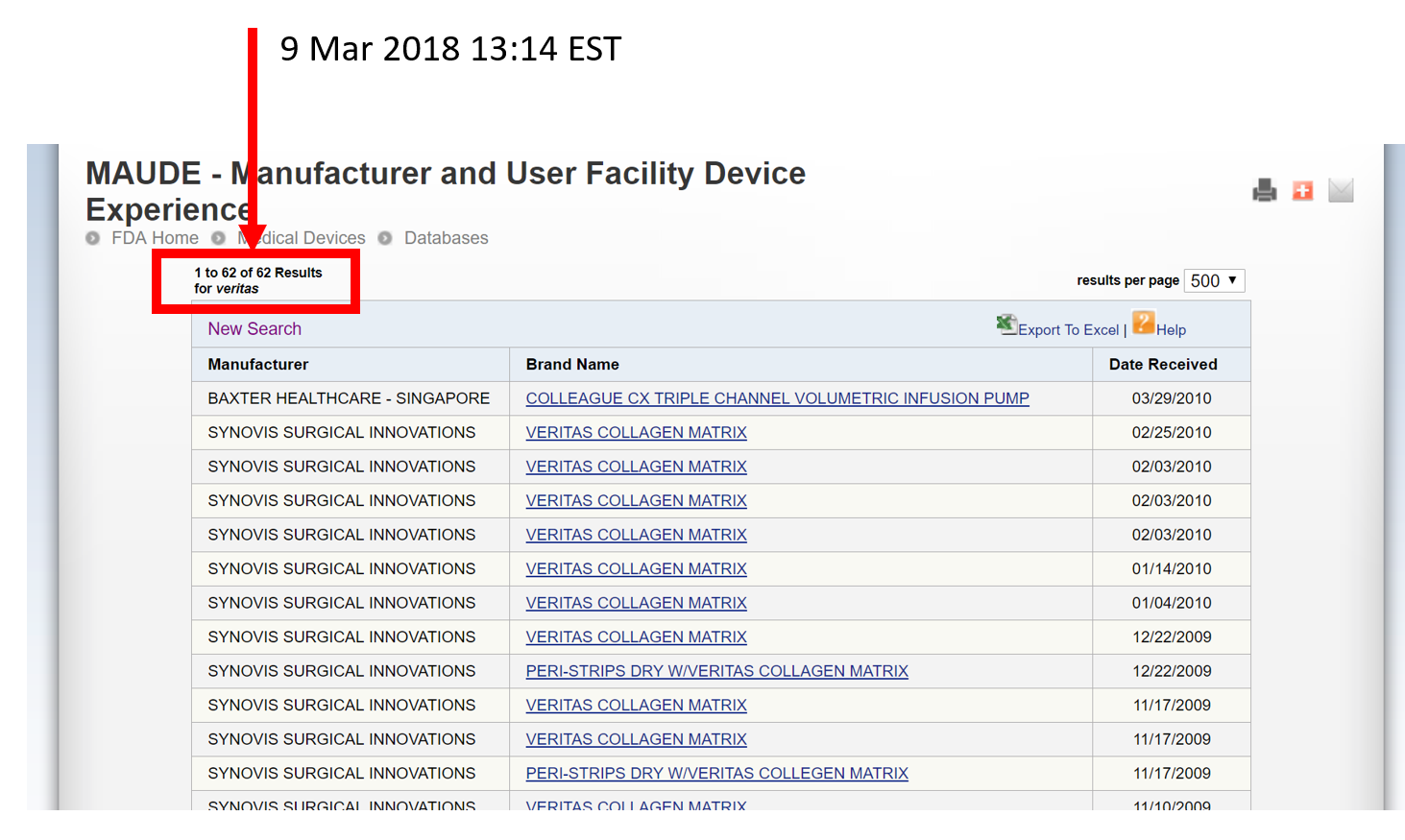 FDABLE BLOG: FDA Updates their MAUDE Production Database LIVE and on ...