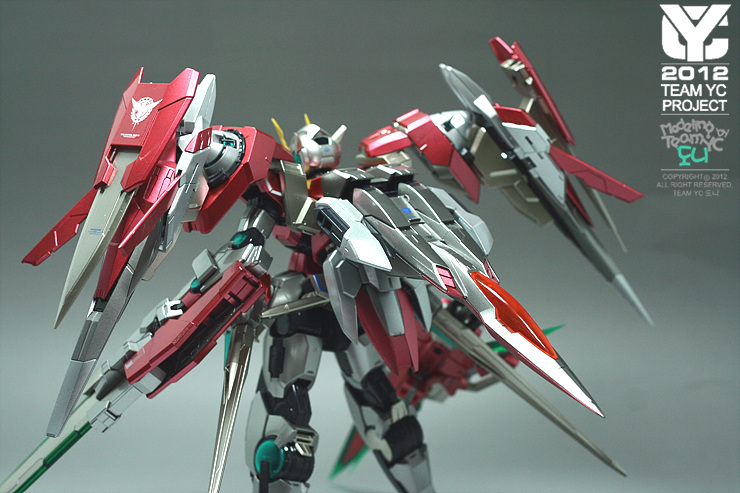 GUNDAM GUY: MG 1/100 00 Raiser - Custom Metallic Painted Build