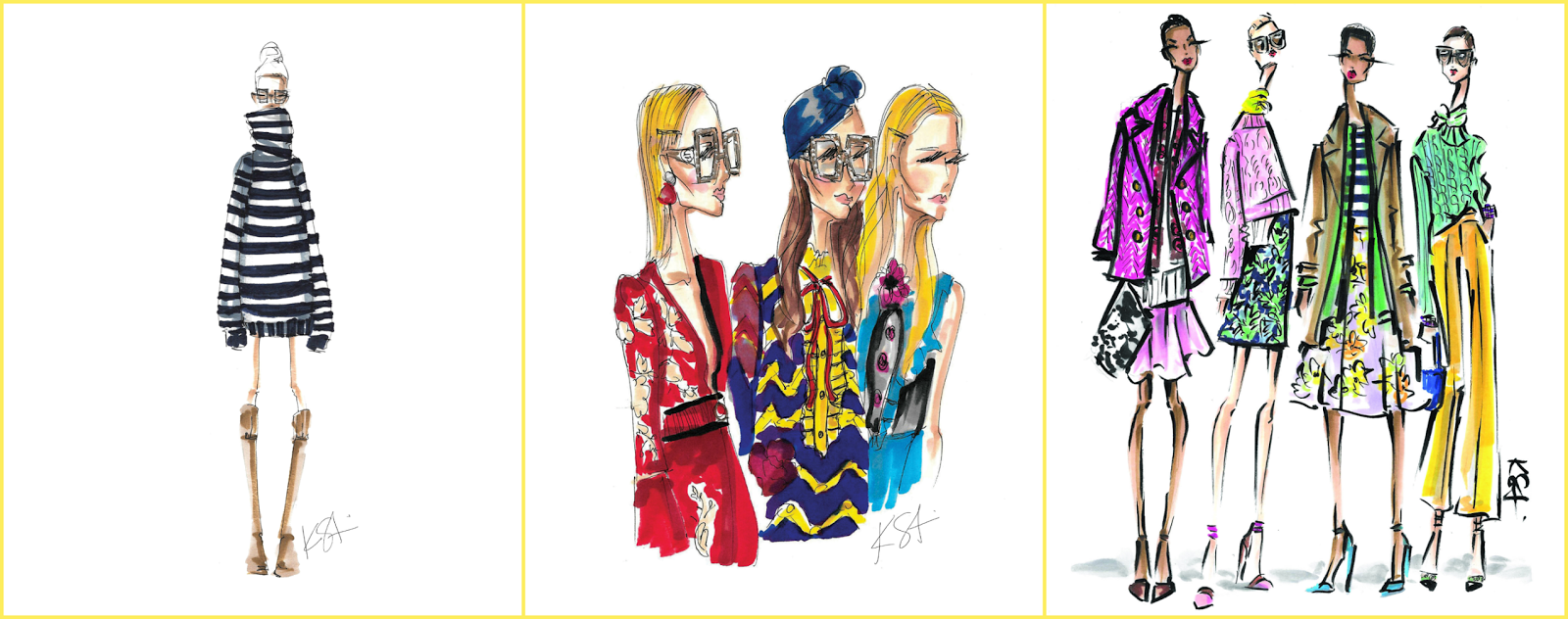 Whitney à la mode: Fashion Illustrations with Kristine + A Giveaway