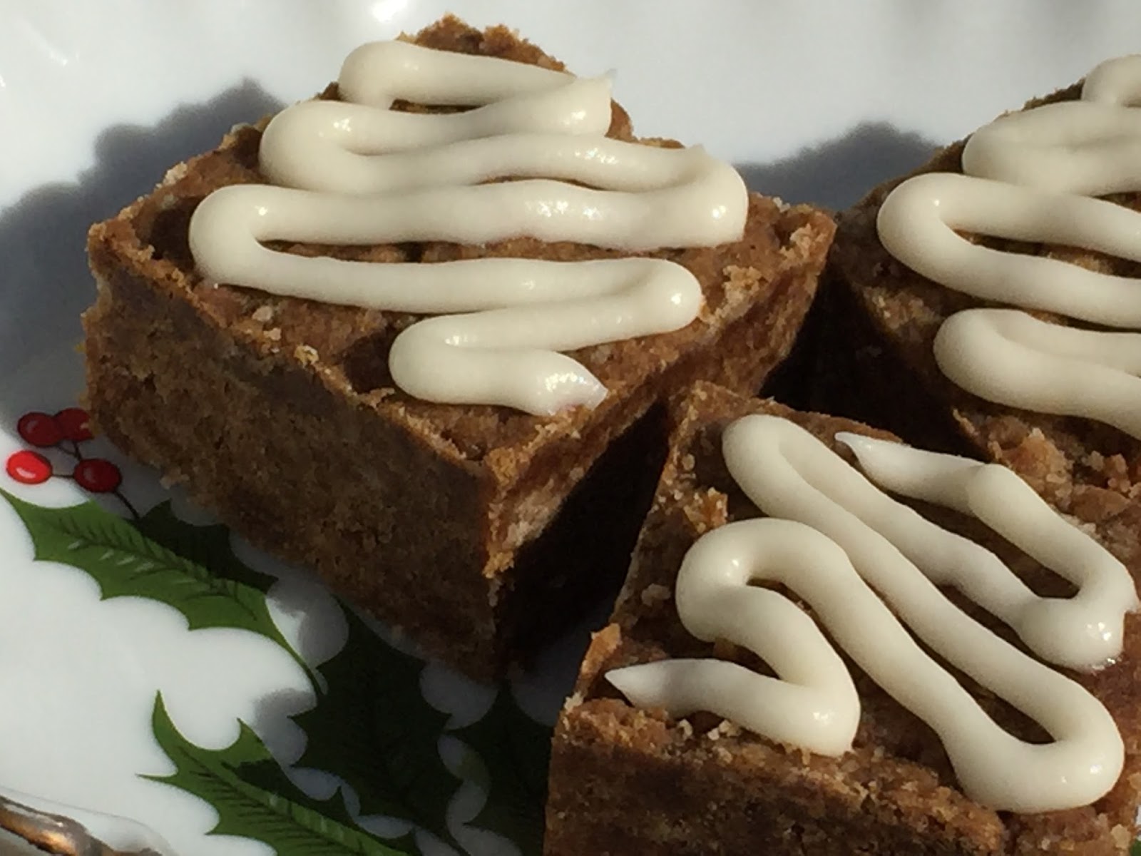 Within My Means: Gingerbread Bar Cookies with Eggnog Buttercreme Piped ...