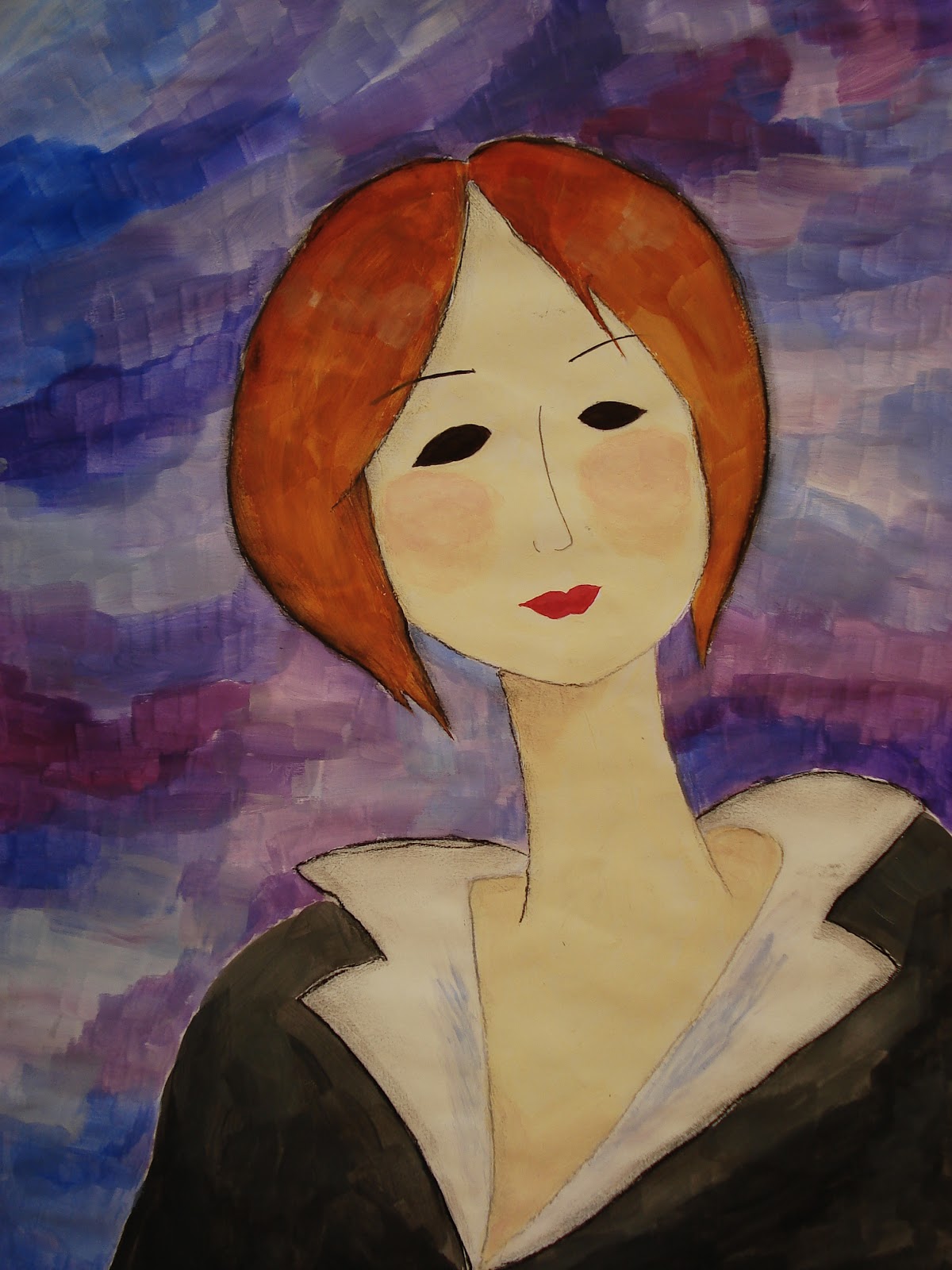 a faithful attempt: Modigliani Style Portraits