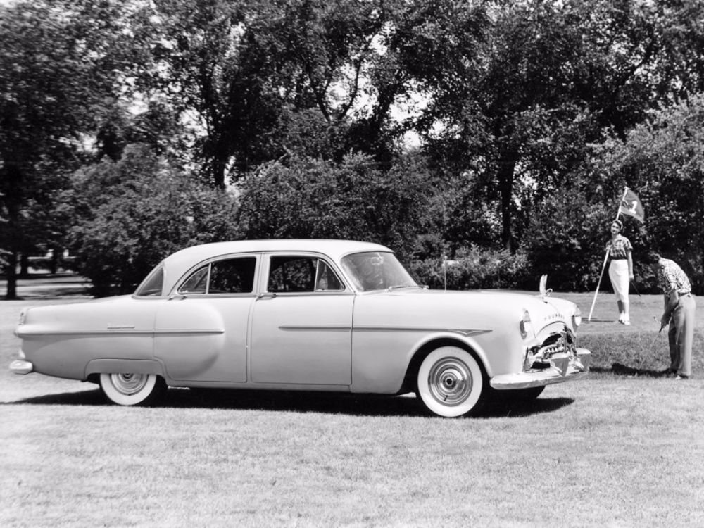 Beautiful Black and White Photos of a 1951 Packard 300 4-Door Touring ...