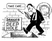 Beware of walking and texting