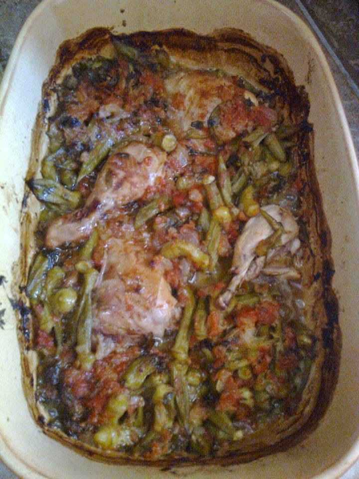 KuzhinaIme.al: Gjelle me bamje dhe mish pule ne furre (Receta e derguar ...