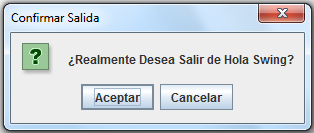 Java: JOptionPane: Ventanas de confirmación (ConfirmDialog)