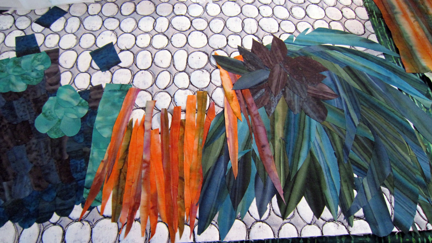 Barbara Strobel Lardon Art quilts: "GOOD MORNING"