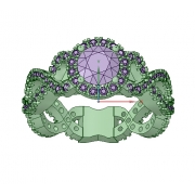 3d diamond STL File: Unique diamond 3d design collection