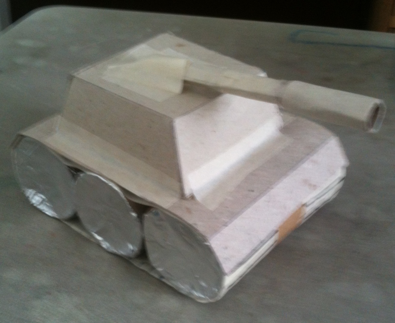 Art School: Toy Tank from Recycled Materials