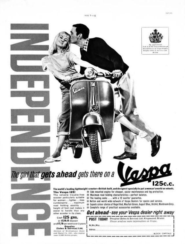32 Interesting Vintage Vespa Ads Around the World From Between the ...