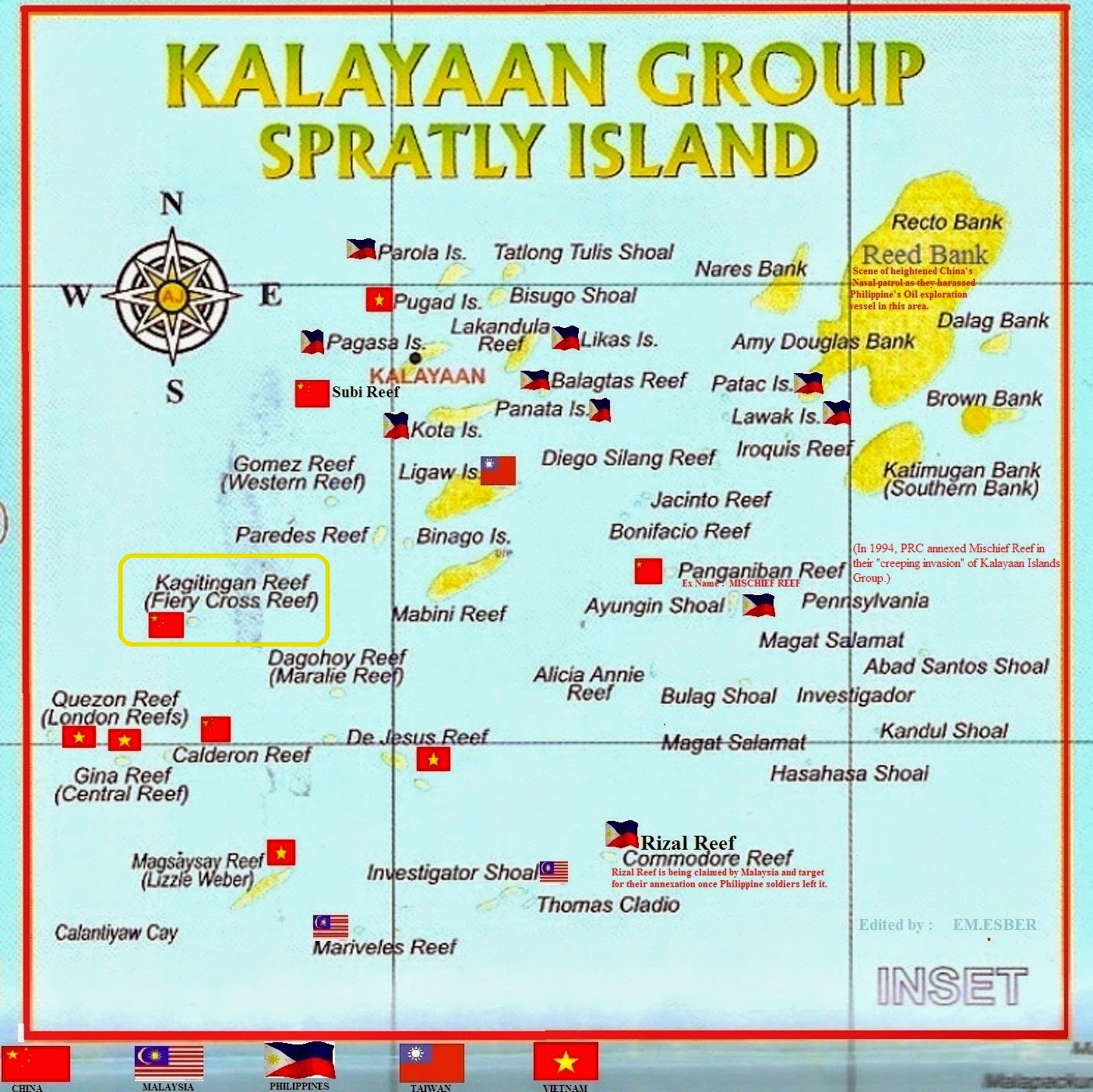Em Esber Blog 2: China constructing Artificial Islands in some reefs of ...